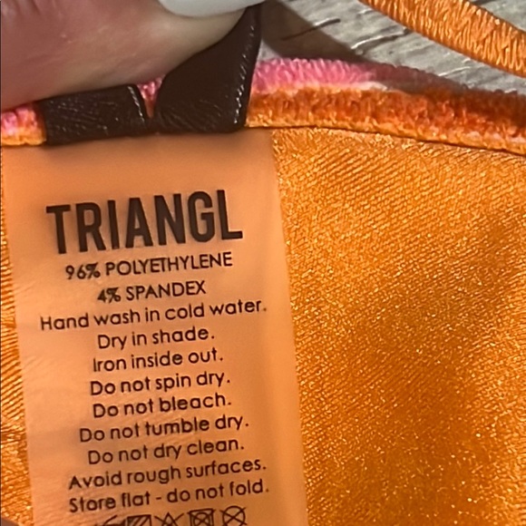 triangl swimwear | Swim | Triangl Striped Multicolor Bikini Set | Poshmark
